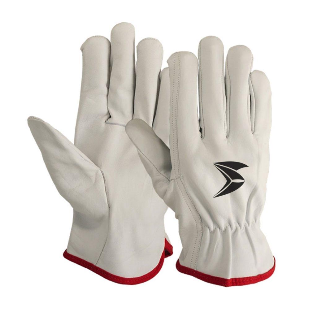 SS-4008 Driver Leather Gloves In Red Color With straight Thumb - Seven ...